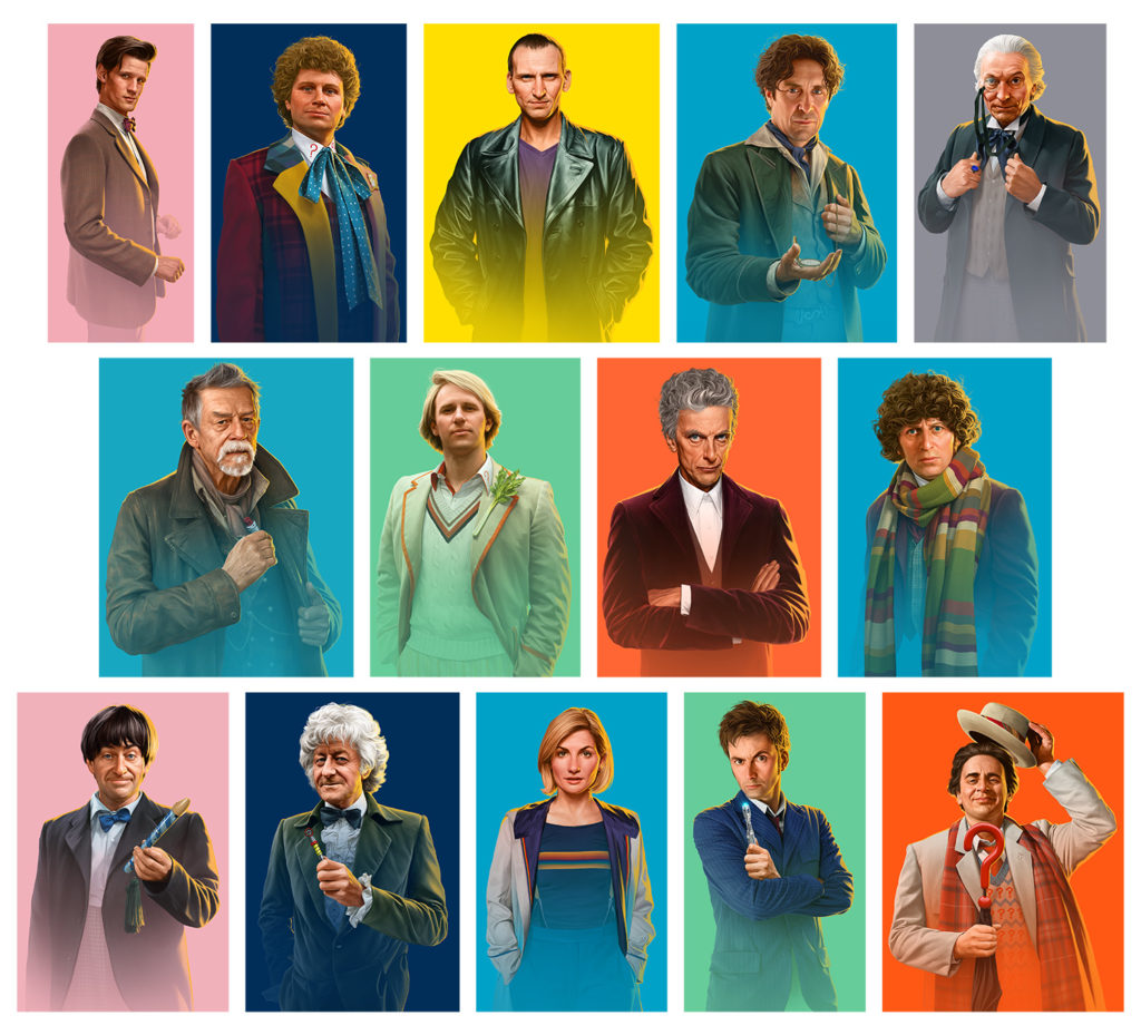 JEREMY ENECIO | BBC RELEASES NEW CHARACTER PORTRAITS OF THE DOCTORS ...