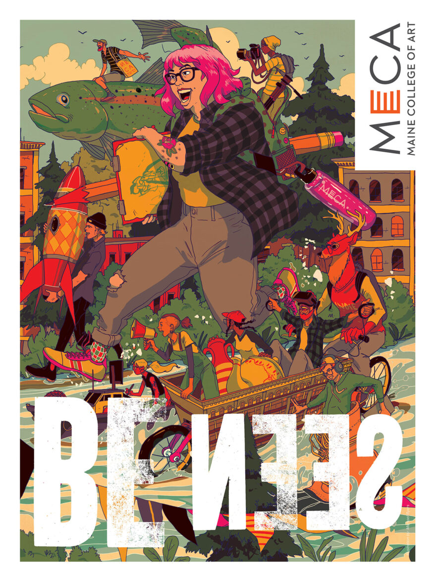 MICHAEL BYERS | NEW POSTER ART FOR BE SEEN FOR MECA (MAINE COLLEGE OF ...