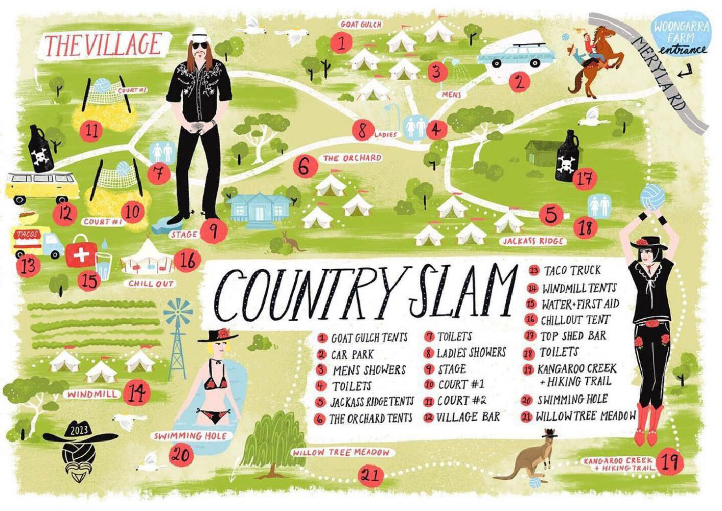 SUSANNA HARRISON | NEW ILLUSTRATED MAP FOR COUNTRY SLAM | Levy Creative ...